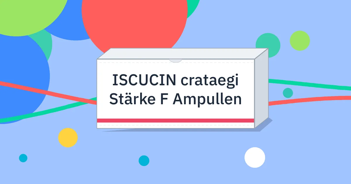 Symbolbild: Packung mit der Aufschrift ISCUCIN crataegi Stärke F Ampullen (PZN 03083328) – Verfügbarkeit und Bezug in Apotheken in Frankfurt am Main