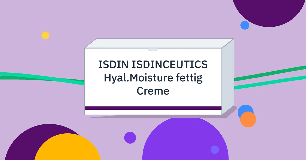 Symbolbild: Packung mit der Aufschrift ISDIN ISDINCEUTICS Hyal.Moisture fettig Creme (PZN 17926374) – Verfügbarkeit und Bezug in Apotheken in Frankfurt am Main