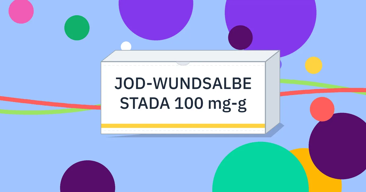 Symbolbild: Packung mit der Aufschrift JOD-WUNDSALBE STADA 100 mg-g (PZN 17483072) – Verfügbarkeit und Bezug in Apotheken in Frankfurt am Main