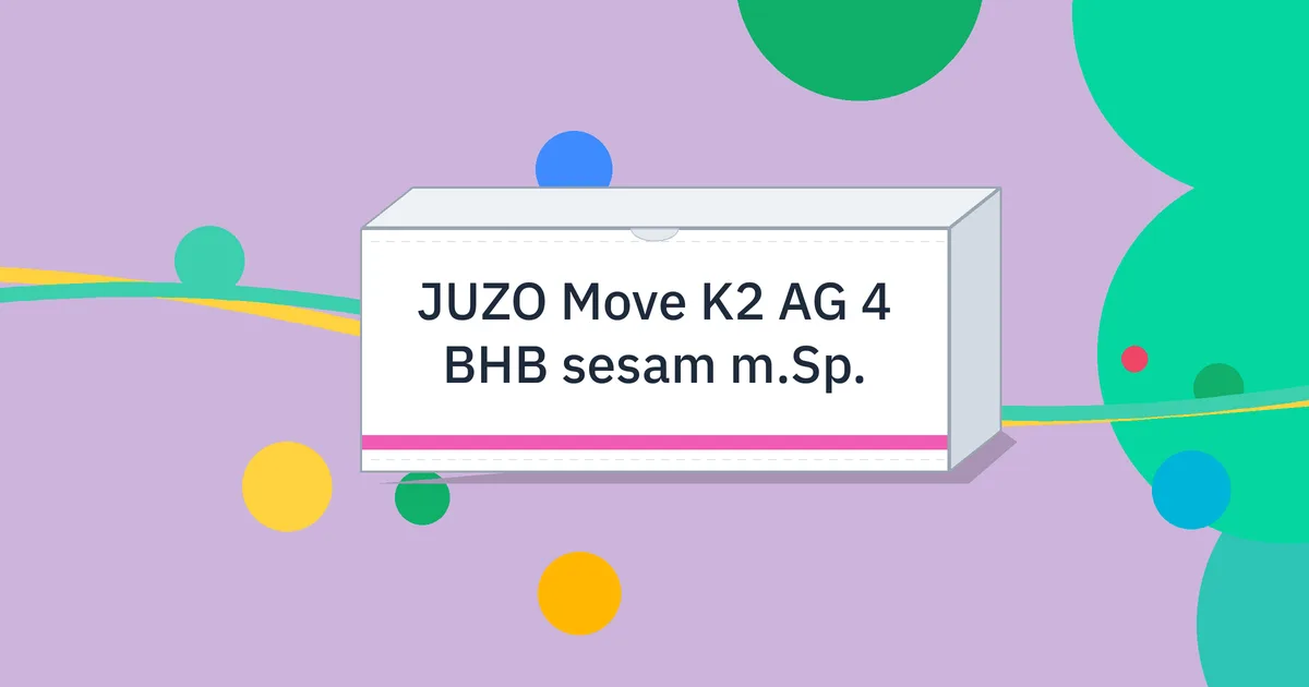 Symbolbild: Packung mit der Aufschrift JUZO Move K2 AG 4 BHB sesam m.Sp. (PZN 18524270) – Verfügbarkeit und Bezug in Apotheken in Frankfurt am Main