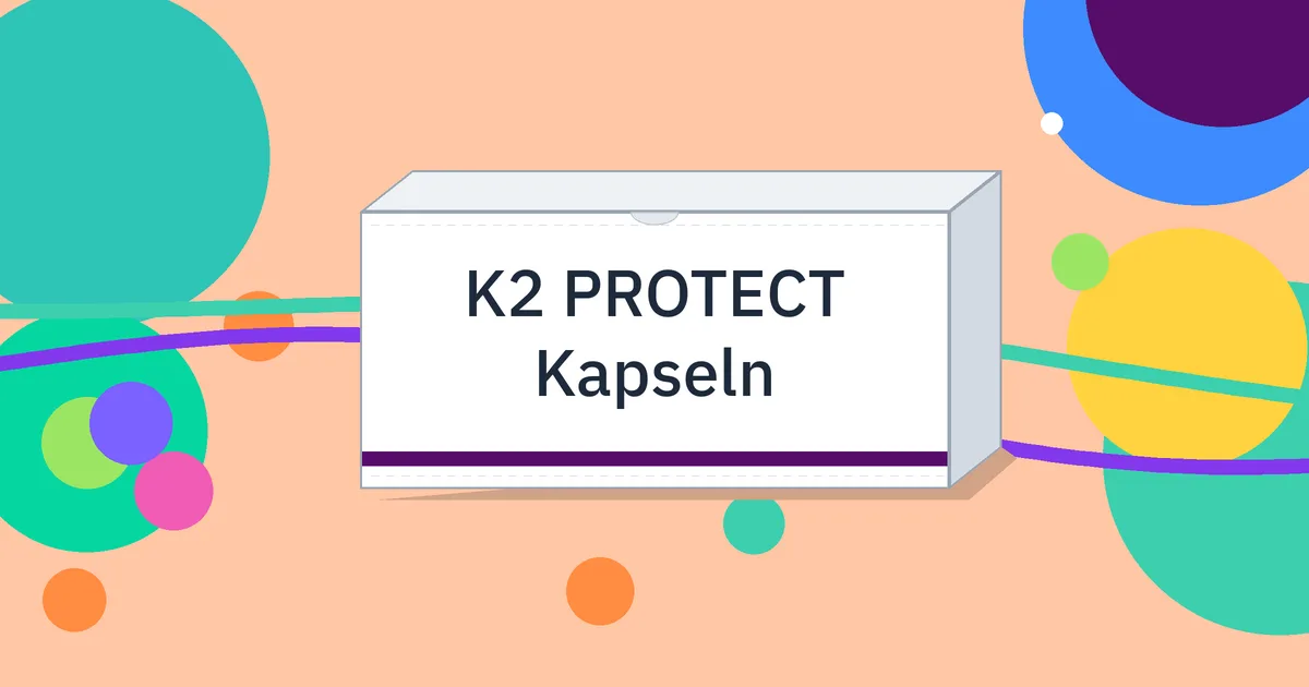 Symbolbild: Packung mit der Aufschrift K2 PROTECT Kapseln (PZN 12895048) – Verfügbarkeit und Bezug in Apotheken in Frankfurt am Main