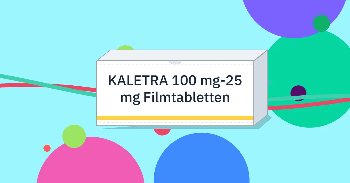 Symbolbild: Packung mit der Aufschrift KALETRA 100 mg-25 mg Filmtabletten (PZN 07292342) – Verfügbarkeit und Bezug in Apotheken in Frankfurt am Main