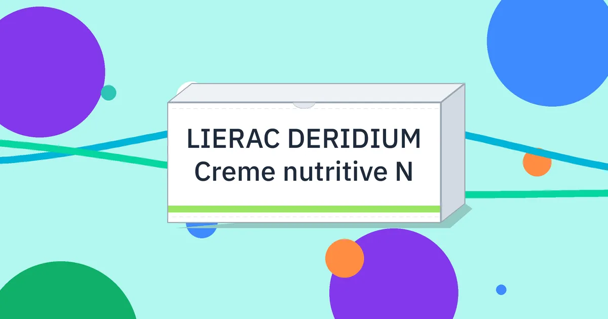 Symbolbild: Packung mit der Aufschrift LIERAC DERIDIUM Creme nutritive N (PZN 14042717) – Verfügbarkeit und Bezug in Apotheken in Frankfurt am Main