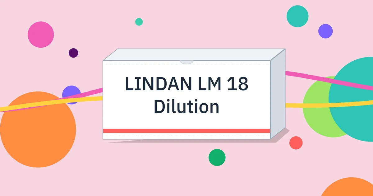 Symbolbild: Packung mit der Aufschrift LINDAN LM 18 Dilution (PZN 13529699) – Verfügbarkeit und Bezug in Apotheken in Frankfurt am Main