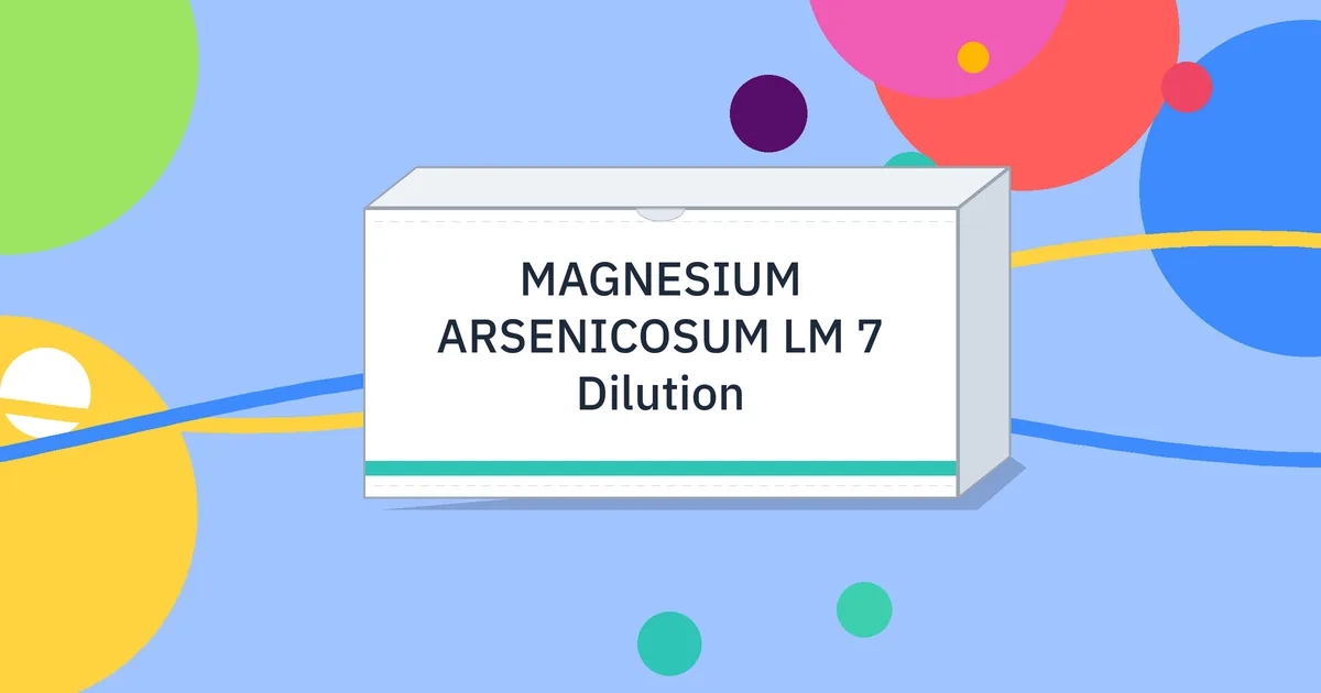 Symbolbild: Packung mit der Aufschrift MAGNESIUM ARSENICOSUM LM 7 Dilution (PZN 12936066) – Verfügbarkeit und Bezug in Apotheken in Frankfurt am Main