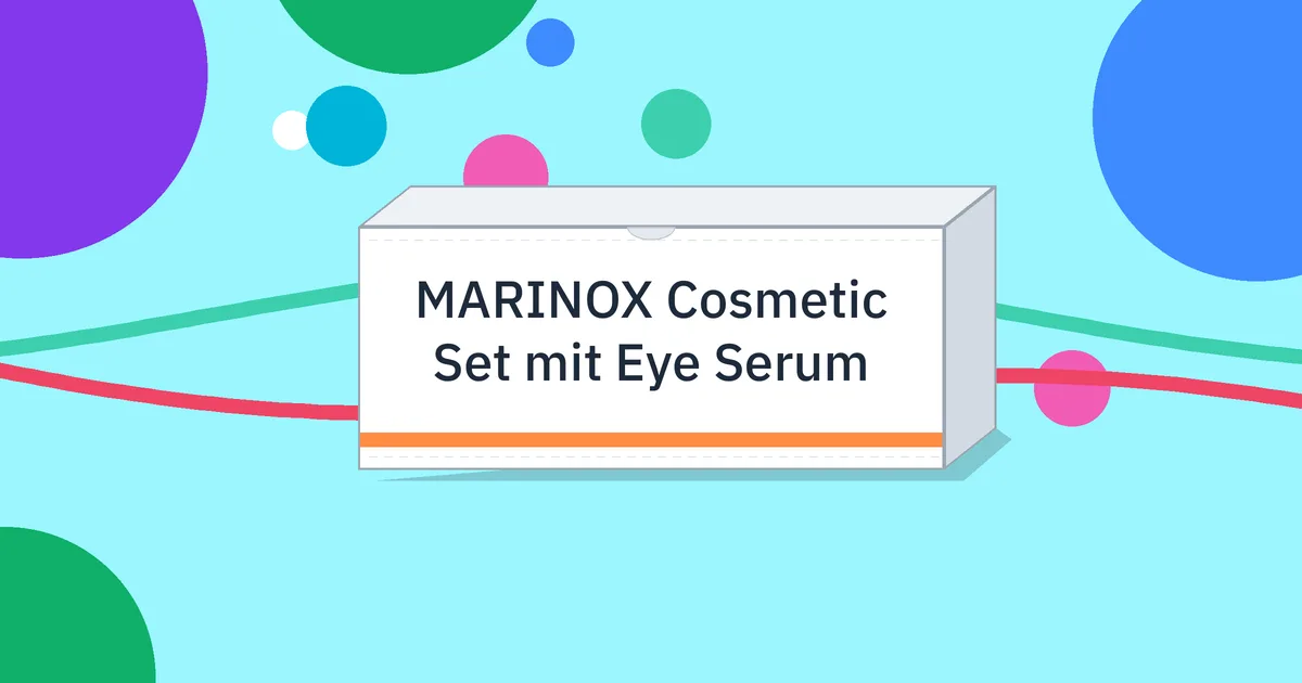 Symbolbild: Packung mit der Aufschrift MARINOX Cosmetic Set mit Eye Serum (PZN 16145692) – Verfügbarkeit und Bezug in Apotheken in Frankfurt am Main