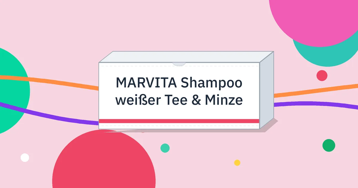 Symbolbild: Packung mit der Aufschrift MARVITA Shampoo weißer Tee & Minze (PZN 15890407) – Verfügbarkeit und Bezug in Apotheken in Frankfurt am Main