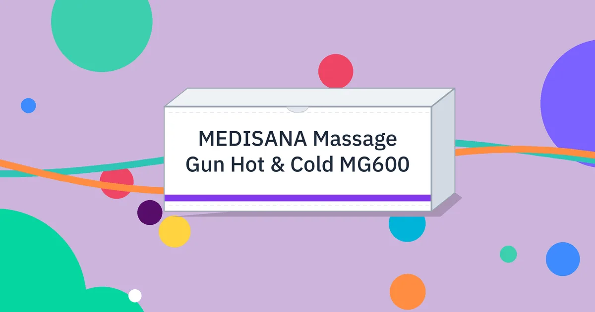 Symbolbild: Packung mit der Aufschrift MEDISANA Massage Gun Hot & Cold MG600 (PZN 20089019) – Verfügbarkeit und Bezug in Apotheken in Frankfurt am Main