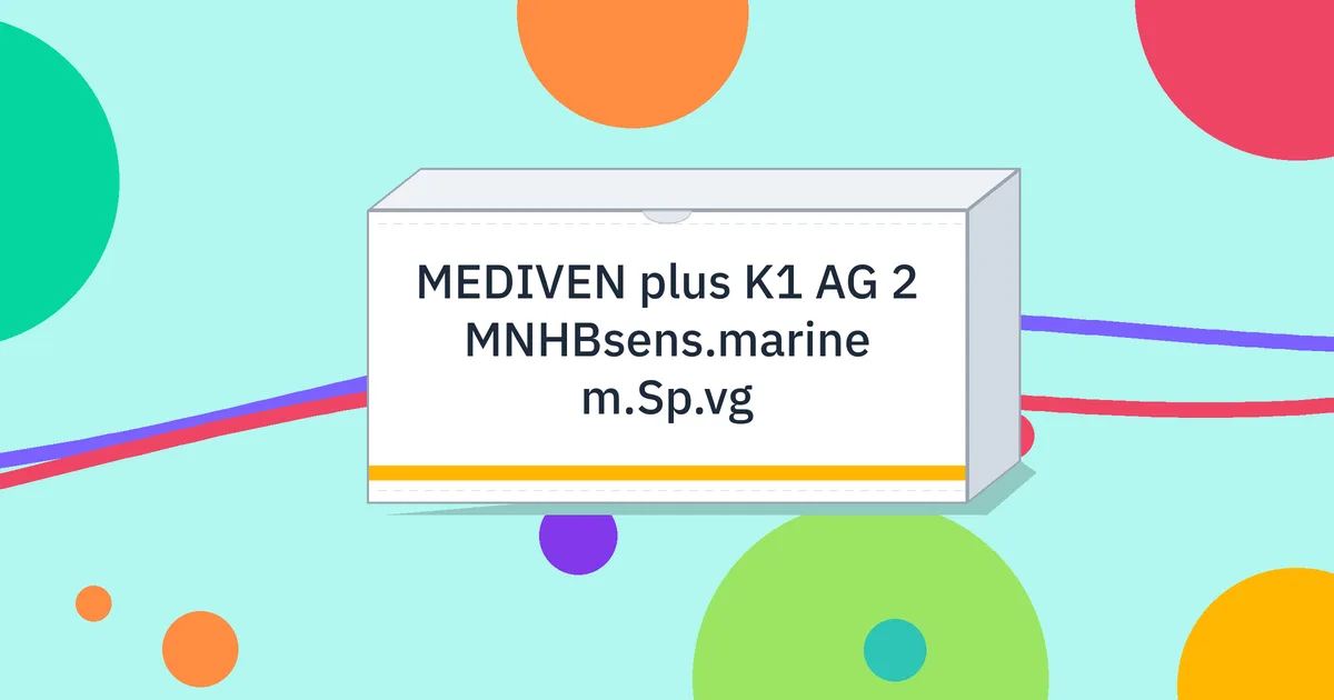 Symbolbild: Packung mit der Aufschrift MEDIVEN plus K1 AG 2 MNHBsens.marine m.Sp.vg (PZN 15917922) – Verfügbarkeit und Bezug in Apotheken in Frankfurt am Main