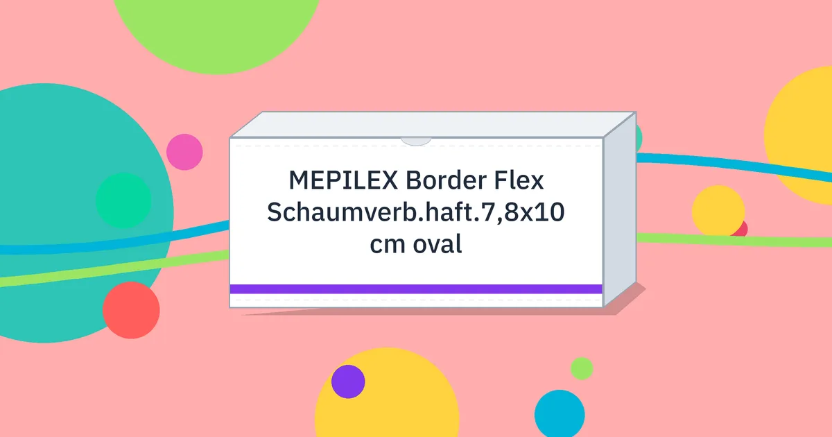 Symbolbild: Packung mit der Aufschrift MEPILEX Border Flex Schaumverb.haft.7,8x10 cm oval (PZN 19667178) – Verfügbarkeit und Bezug in Apotheken in Frankfurt am Main
