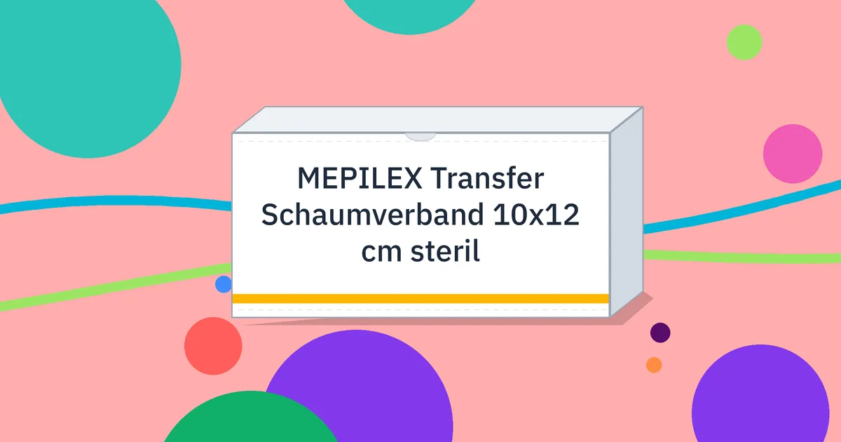 Symbolbild: Packung mit der Aufschrift MEPILEX Transfer Schaumverband 10x12 cm steril (PZN 13835924) – Verfügbarkeit und Bezug in Apotheken in Frankfurt am Main
