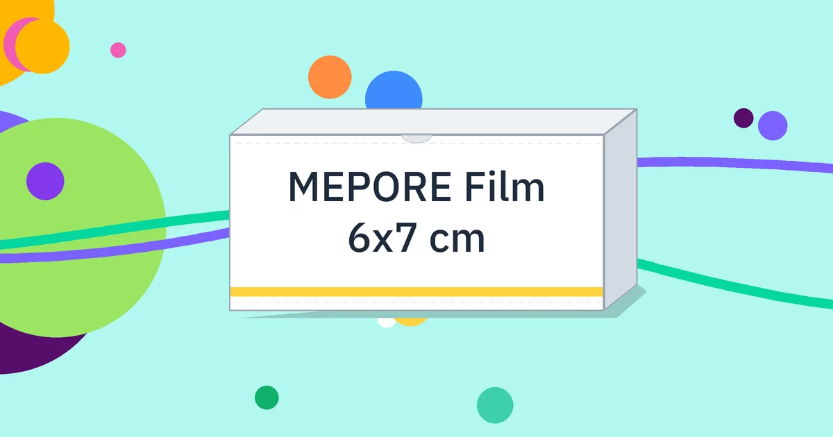 Symbolbild: Packung mit der Aufschrift MEPORE Film 6x7 cm (PZN 05868105) – Verfügbarkeit und Bezug in Apotheken in Frankfurt am Main