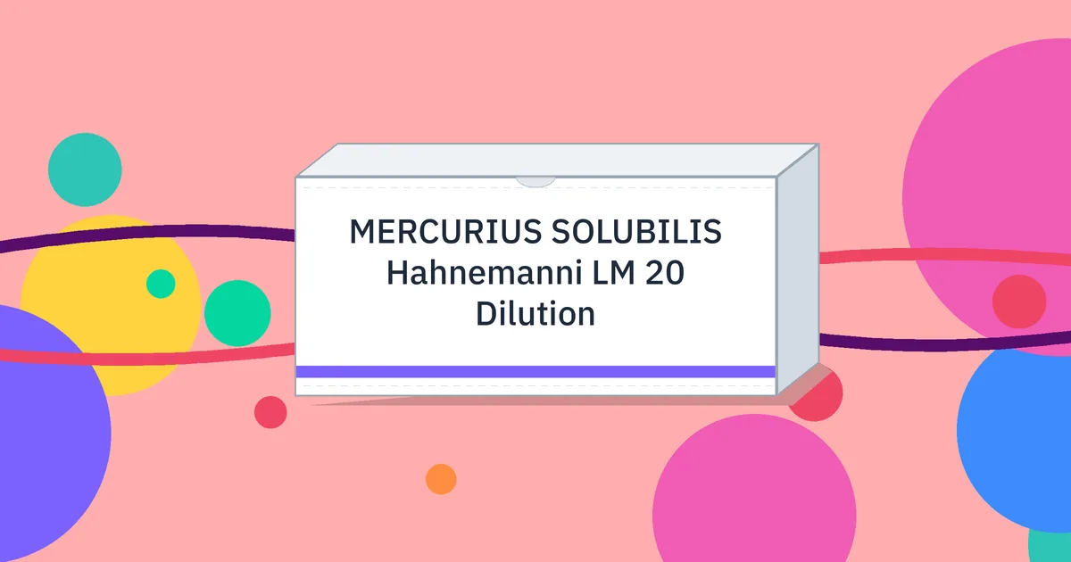 Symbolbild: Packung mit der Aufschrift MERCURIUS SOLUBILIS Hahnemanni LM 20 Dilution (PZN 12954153) – Verfügbarkeit und Bezug in Apotheken in Frankfurt am Main
