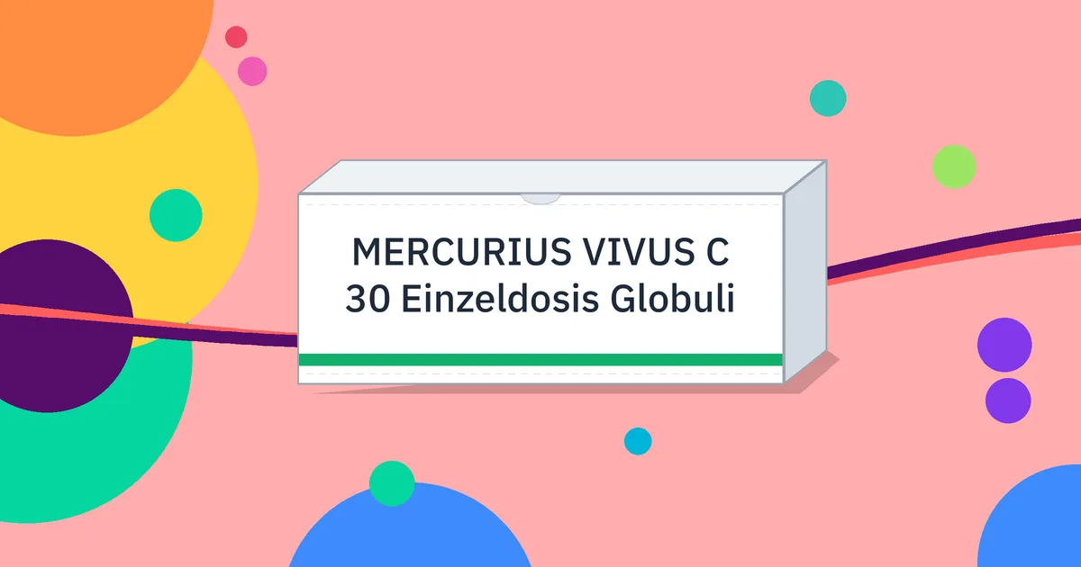 Symbolbild: Packung mit der Aufschrift MERCURIUS VIVUS C 30 Einzeldosis Globuli (PZN 01918289) – Verfügbarkeit und Bezug in Apotheken in Frankfurt am Main