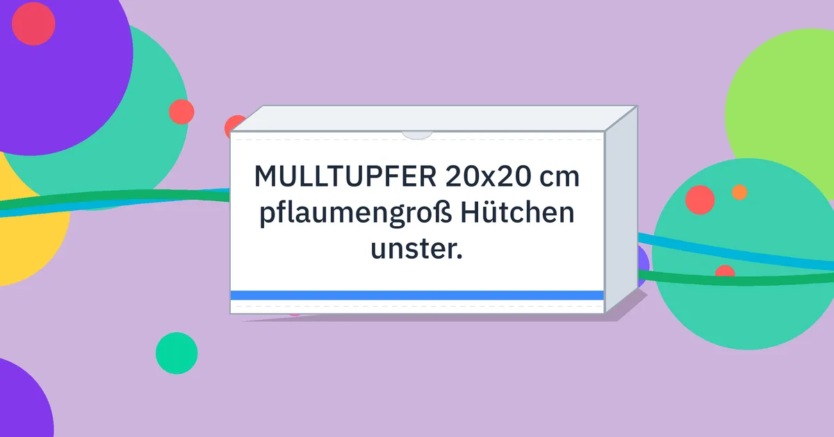 Symbolbild: Packung mit der Aufschrift MULLTUPFER 20x20 cm pflaumengroß Hütchen unster. (PZN 00822222) – Verfügbarkeit und Bezug in Apotheken in Frankfurt am Main