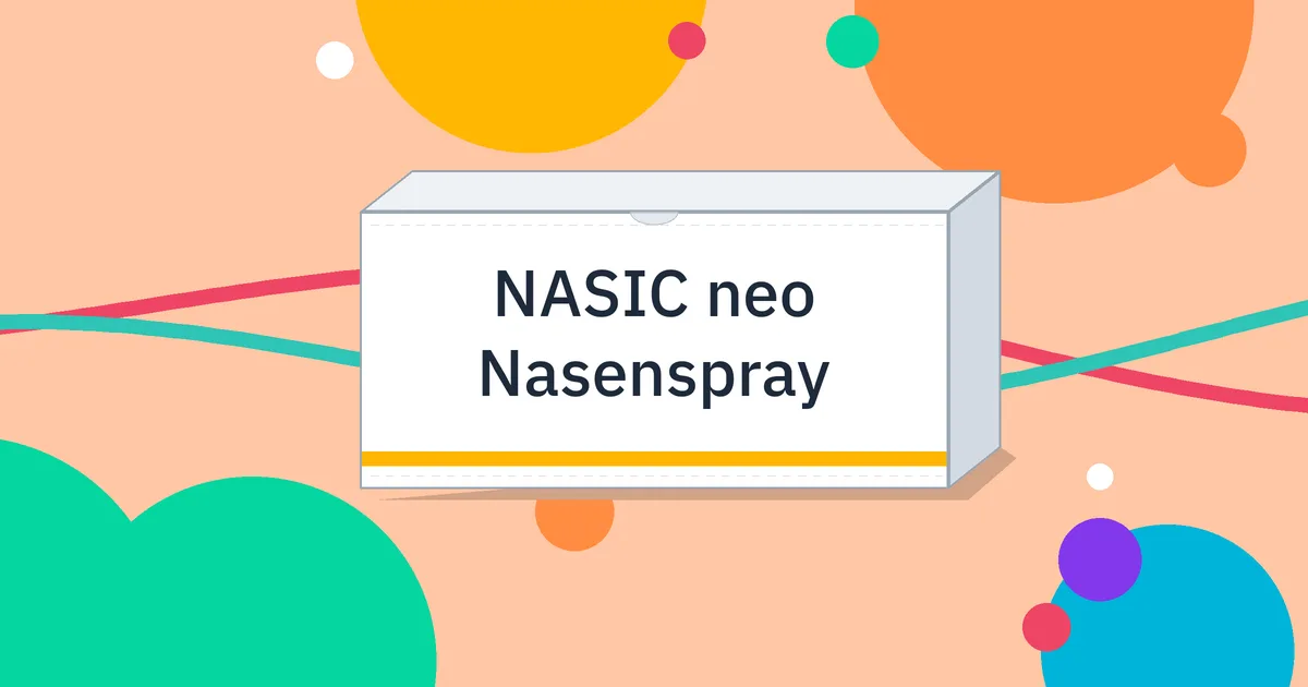 Symbolbild: Packung mit der Aufschrift NASIC neo Nasenspray (PZN 15863497) – Verfügbarkeit und Bezug in Apotheken in Frankfurt am Main