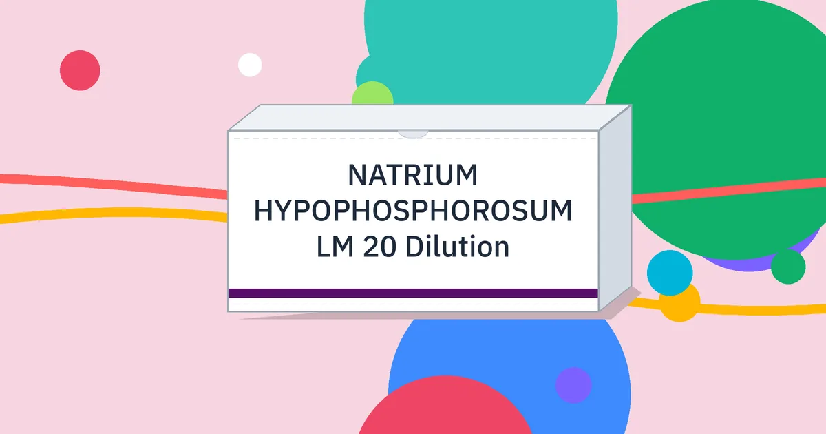 Symbolbild: Packung mit der Aufschrift NATRIUM HYPOPHOSPHOROSUM LM 20 Dilution (PZN 12963502) – Verfügbarkeit und Bezug in Apotheken in Frankfurt am Main