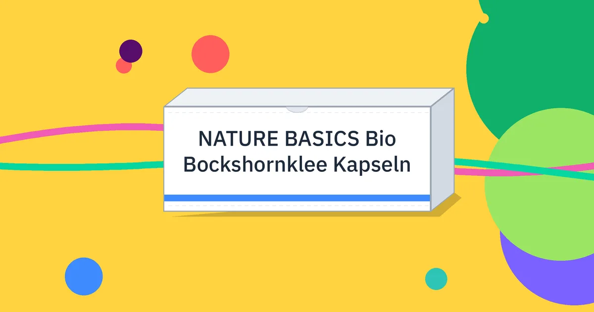 Symbolbild: Packung mit der Aufschrift NATURE BASICS Bio Bockshornklee Kapseln (PZN 18073838) – Verfügbarkeit und Bezug in Apotheken in Frankfurt am Main