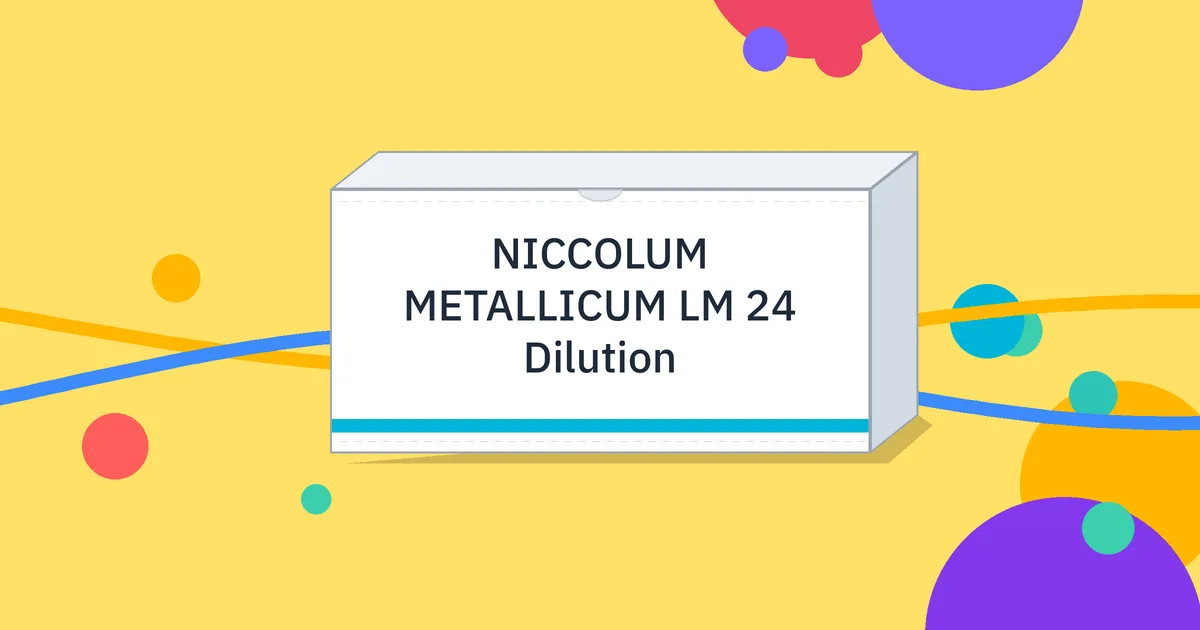 Symbolbild: Packung mit der Aufschrift NICCOLUM METALLICUM LM 24 Dilution (PZN 12968310) – Verfügbarkeit und Bezug in Apotheken in Frankfurt am Main