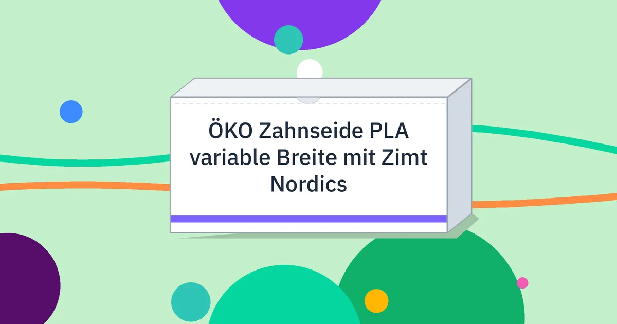 Symbolbild: Packung mit der Aufschrift ÖKO Zahnseide PLA variable Breite mit Zimt Nordics (PZN 16675065) – Verfügbarkeit und Bezug in Apotheken in Frankfurt am Main