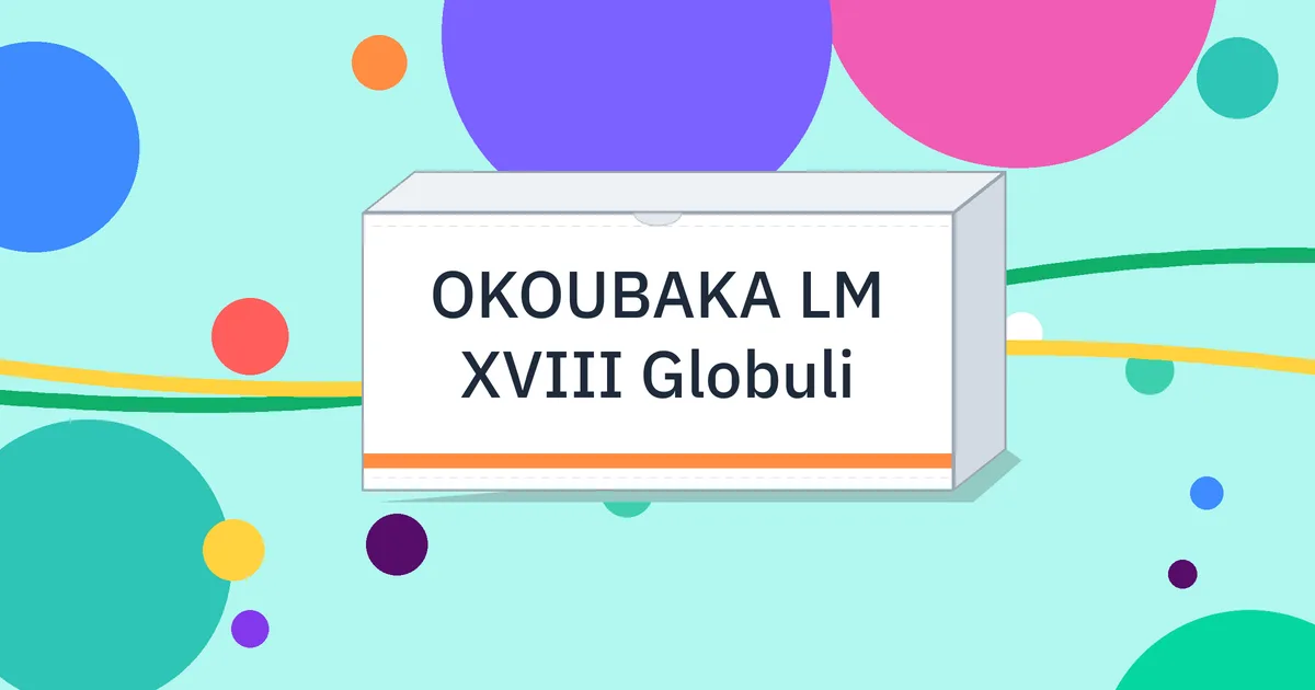 Symbolbild: Packung mit der Aufschrift OKOUBAKA LM XVIII Globuli (PZN 07596160) – Verfügbarkeit und Bezug in Apotheken in Frankfurt am Main