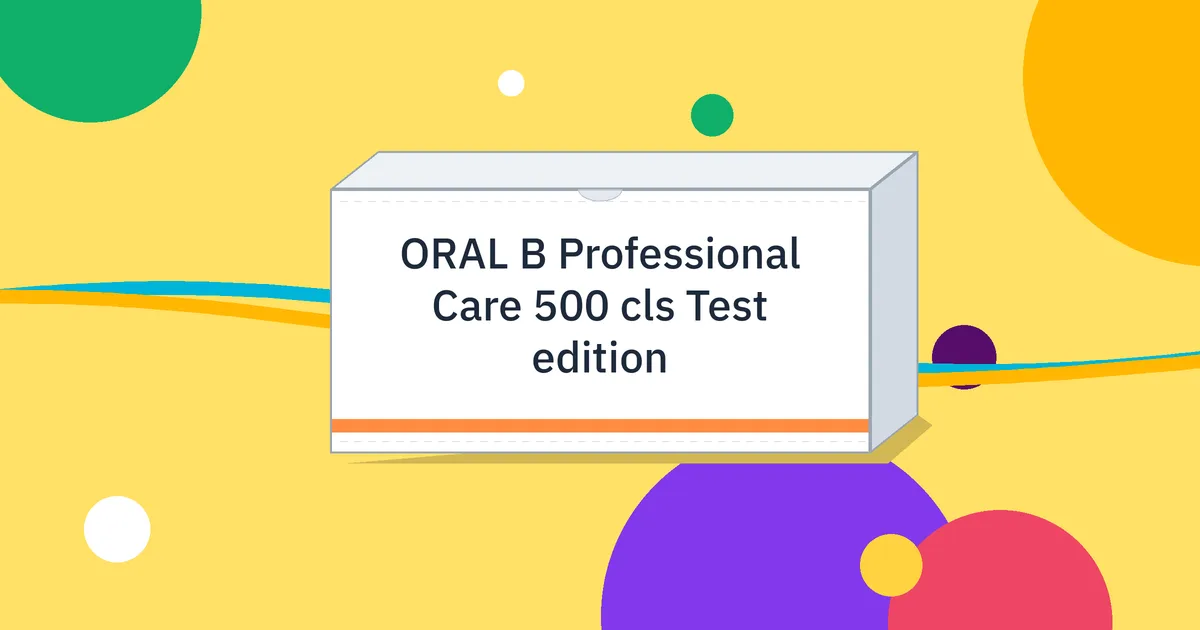 Symbolbild: Packung mit der Aufschrift ORAL B Professional Care 500 cls Test edition (PZN 09519152) – Verfügbarkeit und Bezug in Apotheken in Frankfurt am Main