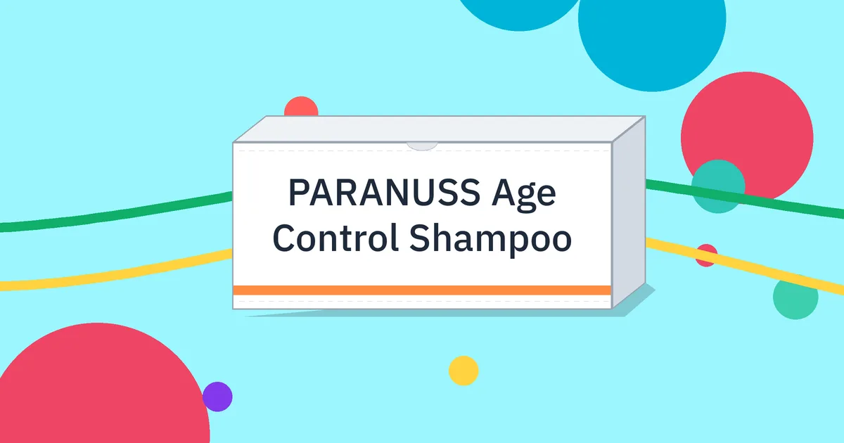Symbolbild: Packung mit der Aufschrift PARANUSS Age Control Shampoo (PZN 12474306) – Verfügbarkeit und Bezug in Apotheken in Frankfurt am Main