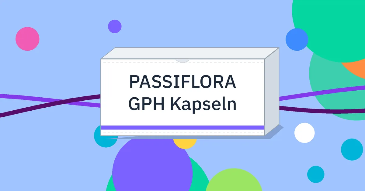 Symbolbild: Packung mit der Aufschrift PASSIFLORA GPH Kapseln (PZN 01696179) – Verfügbarkeit und Bezug in Apotheken in Frankfurt am Main
