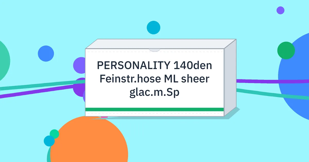 Symbolbild: Packung mit der Aufschrift PERSONALITY 140den Feinstr.hose ML sheer glac.m.Sp (PZN 16189212) – Verfügbarkeit und Bezug in Apotheken in Frankfurt am Main