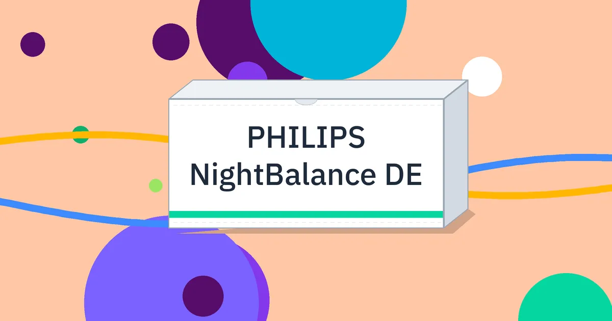 Symbolbild: Packung mit der Aufschrift PHILIPS NightBalance DE (PZN 18081186) – Verfügbarkeit und Bezug in Apotheken in Frankfurt am Main