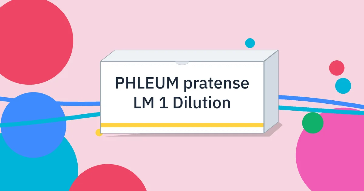 Symbolbild: Packung mit der Aufschrift PHLEUM pratense LM 1 Dilution (PZN 13638678) – Verfügbarkeit und Bezug in Apotheken in Frankfurt am Main