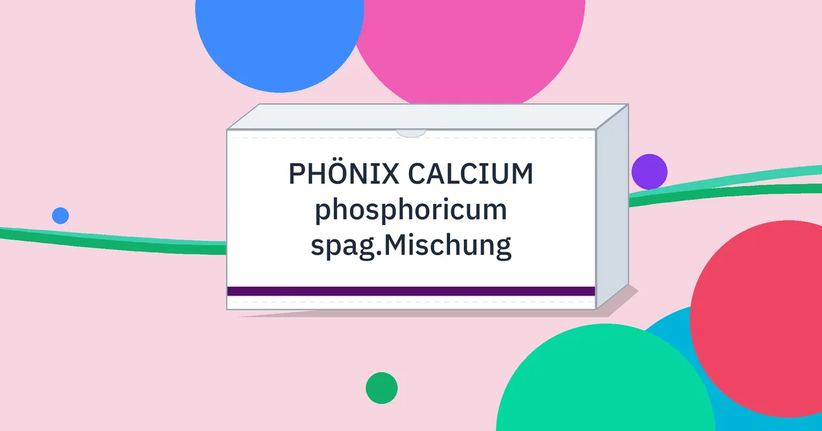 Symbolbild: Packung mit der Aufschrift PHÖNIX CALCIUM phosphoricum spag.Mischung (PZN 04223151) – Verfügbarkeit und Bezug in Apotheken in Frankfurt am Main
