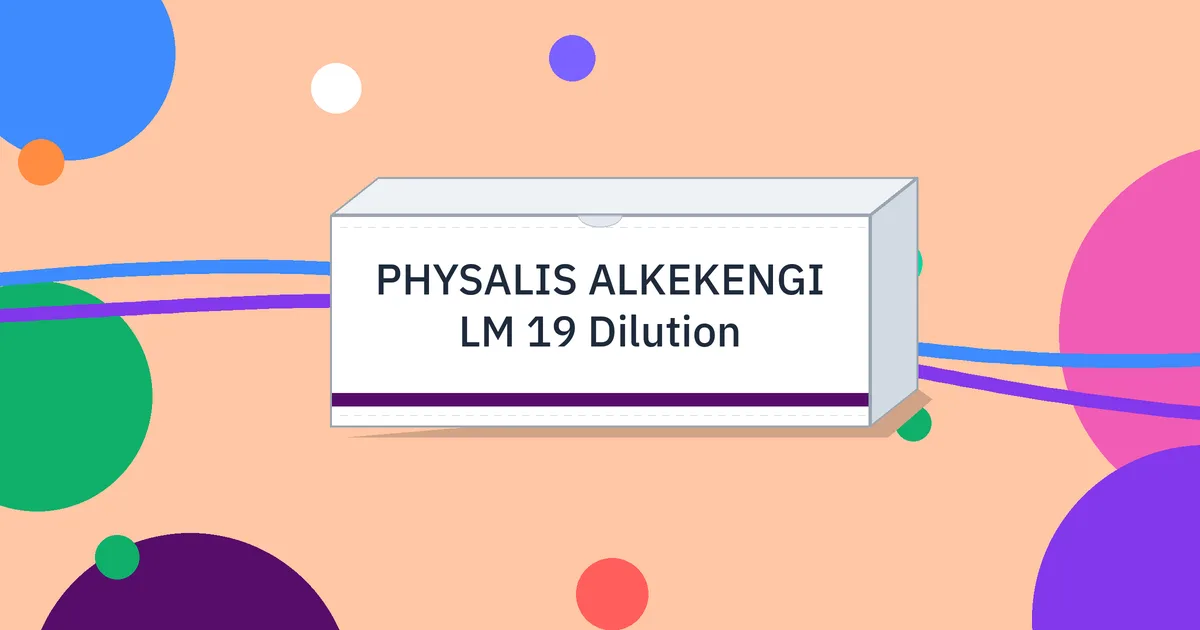 Symbolbild: Packung mit der Aufschrift PHYSALIS ALKEKENGI LM 19 Dilution (PZN 13639809) – Verfügbarkeit und Bezug in Apotheken in Frankfurt am Main