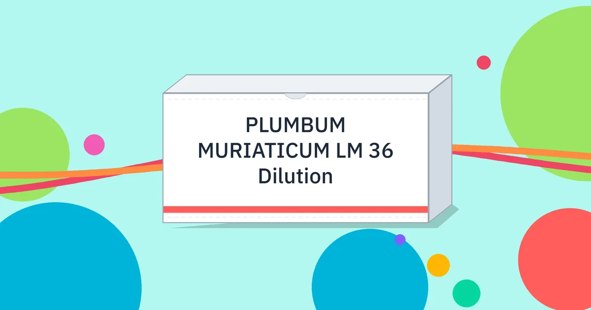 Symbolbild: Packung mit der Aufschrift PLUMBUM MURIATICUM LM 36 Dilution (PZN 13041822) – Verfügbarkeit und Bezug in Apotheken in Frankfurt am Main