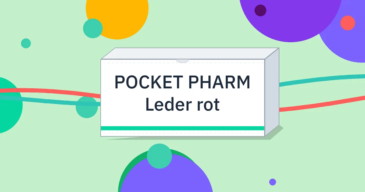 Symbolbild: Packung mit der Aufschrift POCKET PHARM Leder rot (PZN 06580487) – Verfügbarkeit und Bezug in Apotheken in Frankfurt am Main