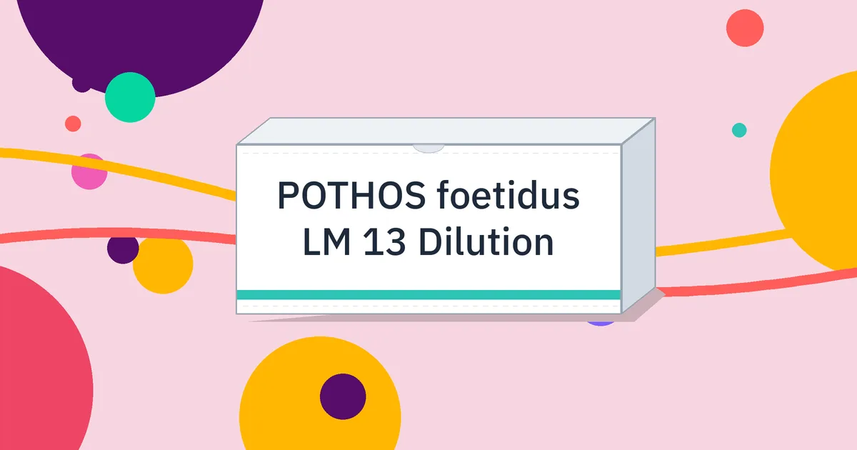 Symbolbild: Packung mit der Aufschrift POTHOS foetidus LM 13 Dilution (PZN 13666120) – Verfügbarkeit und Bezug in Apotheken in Frankfurt am Main