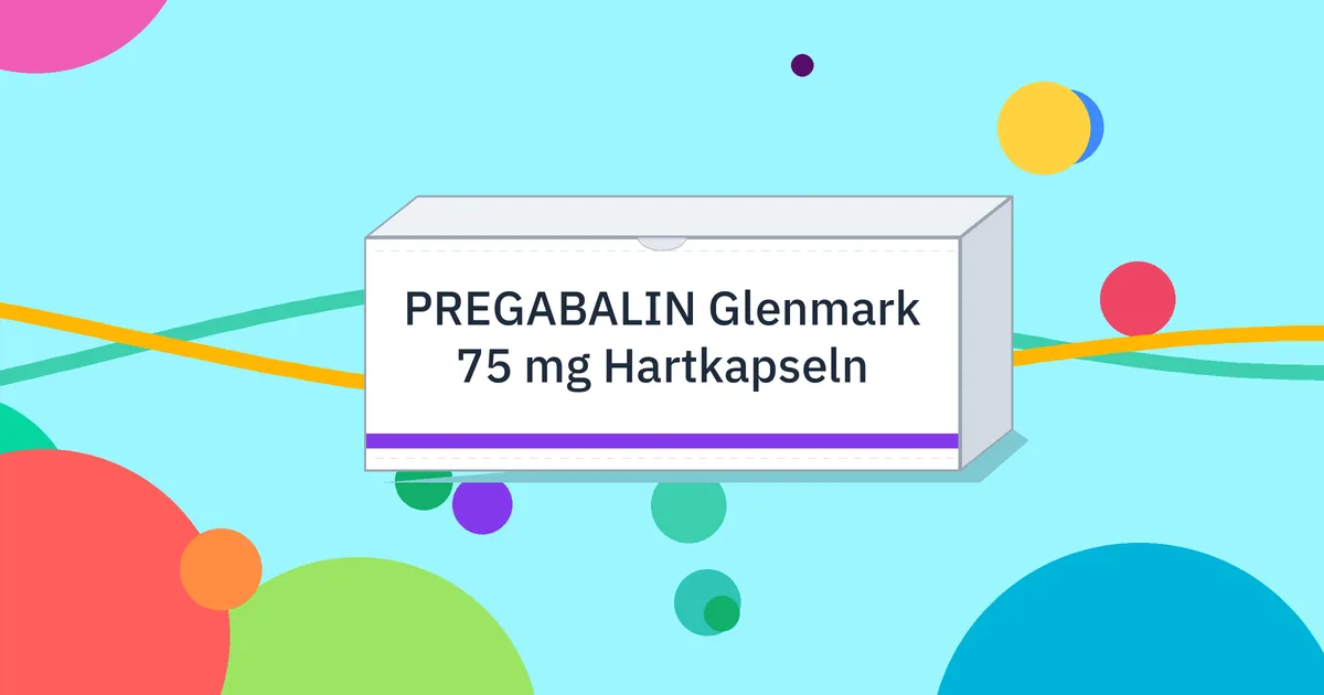 Symbolbild: Packung mit der Aufschrift PREGABALIN Glenmark 75 mg Hartkapseln (PZN 17536963) – Verfügbarkeit und Bezug in Apotheken in Frankfurt am Main