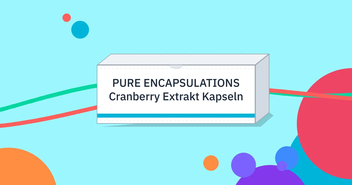 Symbolbild: Packung mit der Aufschrift PURE ENCAPSULATIONS Cranberry Extrakt Kapseln (PZN 12546164) – Verfügbarkeit und Bezug in Apotheken in Frankfurt am Main