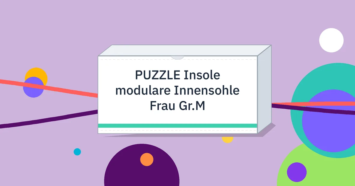 Symbolbild: Packung mit der Aufschrift PUZZLE Insole modulare Innensohle Frau Gr.M (PZN 14255407) – Verfügbarkeit und Bezug in Apotheken in Frankfurt am Main