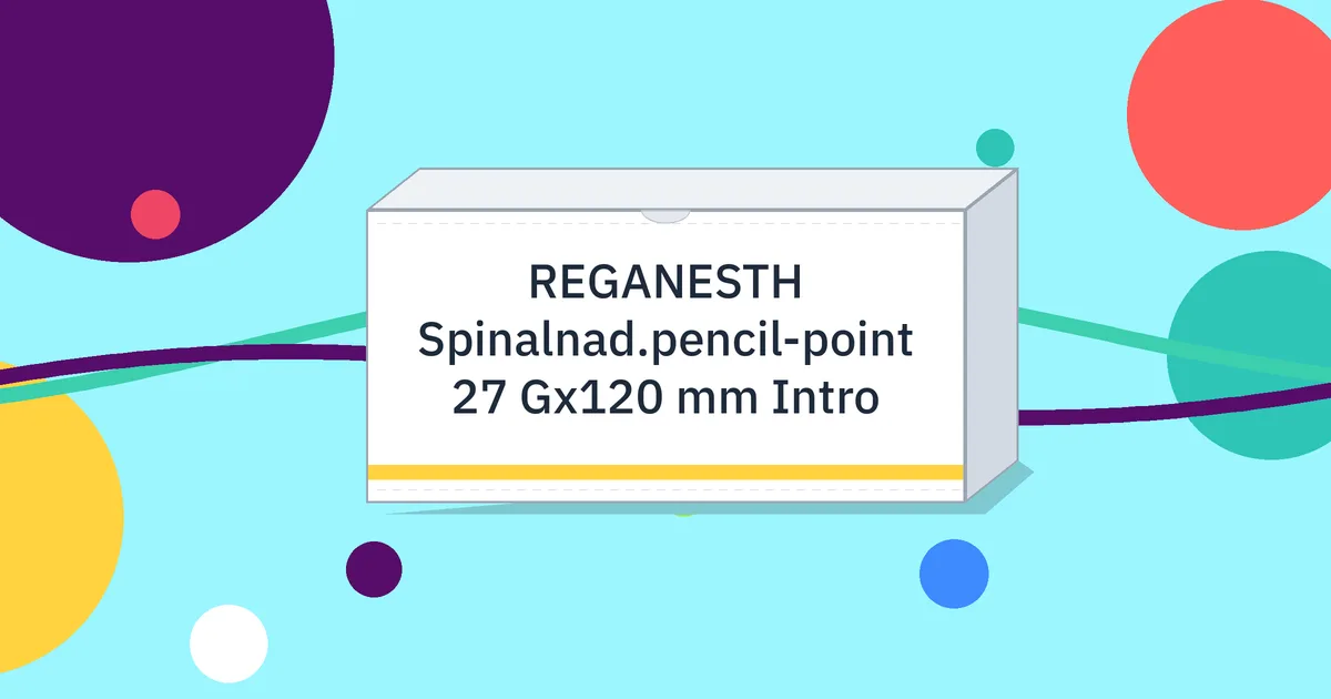 Symbolbild: Packung mit der Aufschrift REGANESTH Spinalnad.pencil-point 27 Gx120 mm Intro (PZN 17889259) – Verfügbarkeit und Bezug in Apotheken in Frankfurt am Main
