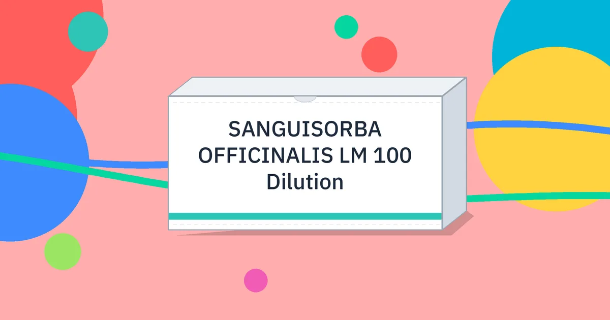 Symbolbild: Packung mit der Aufschrift SANGUISORBA OFFICINALIS LM 100 Dilution (PZN 13684046) – Verfügbarkeit und Bezug in Apotheken in Frankfurt am Main