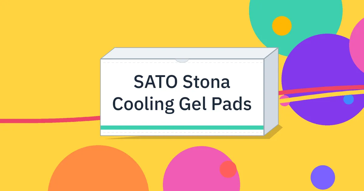 Symbolbild: Packung mit der Aufschrift SATO Stona Cooling Gel Pads (PZN 16586781) – Verfügbarkeit und Bezug in Apotheken in Frankfurt am Main