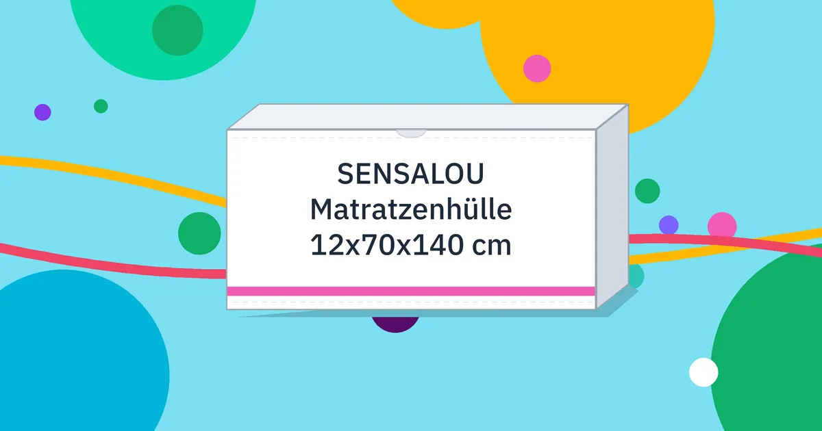 Symbolbild: Packung mit der Aufschrift SENSALOU Matratzenhülle 12x70x140 cm (PZN 16872245) – Verfügbarkeit und Bezug in Apotheken in Frankfurt am Main