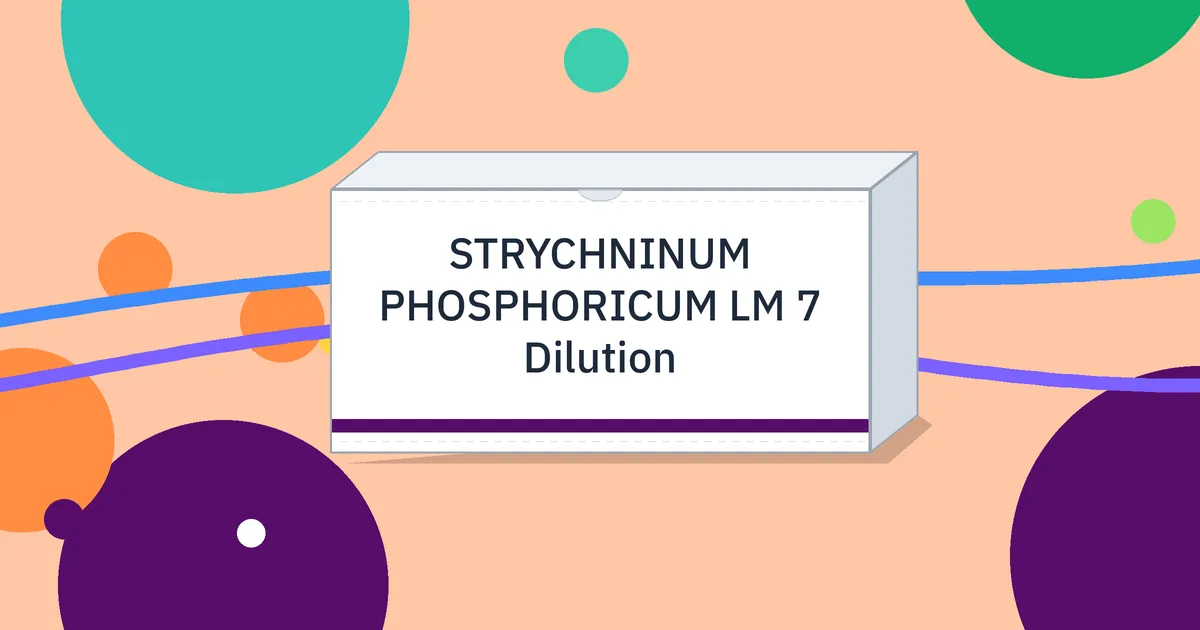 Symbolbild: Packung mit der Aufschrift STRYCHNINUM PHOSPHORICUM LM 7 Dilution (PZN 13207122) – Verfügbarkeit und Bezug in Apotheken in Frankfurt am Main