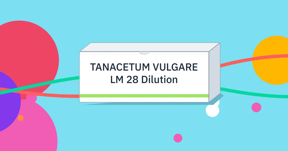 Symbolbild: Packung mit der Aufschrift TANACETUM VULGARE LM 28 Dilution (PZN 13213223) – Verfügbarkeit und Bezug in Apotheken in Frankfurt am Main