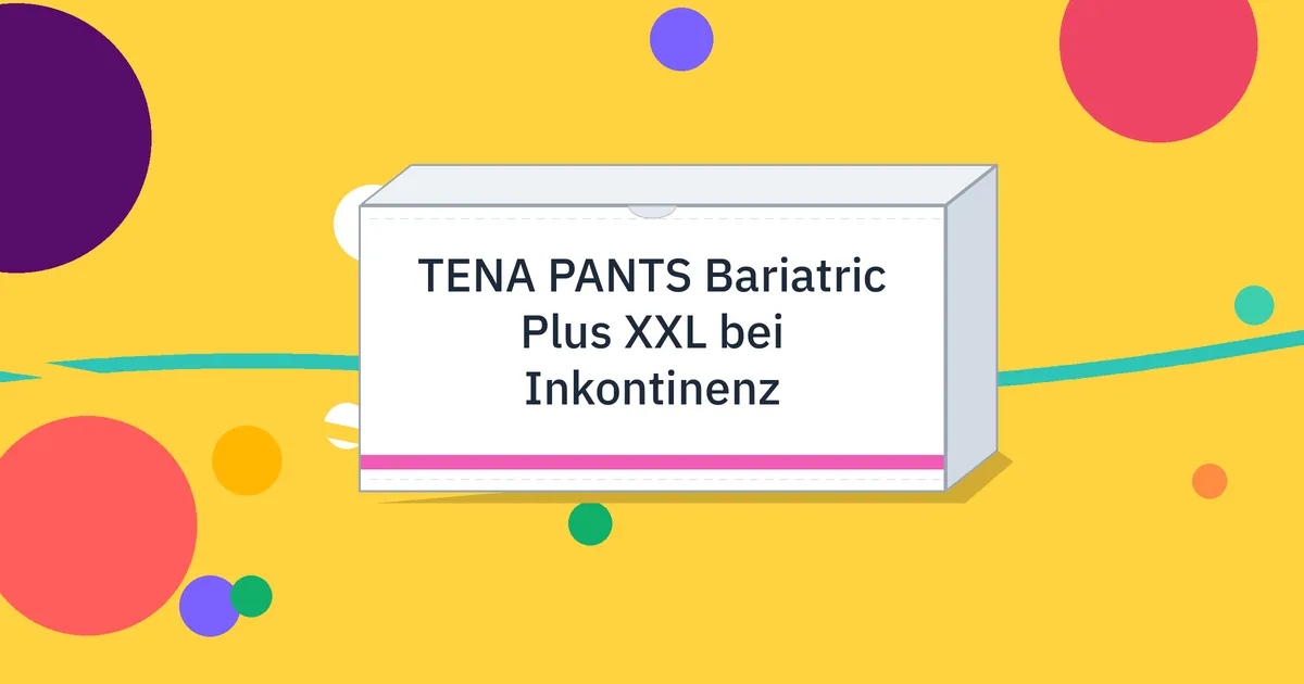 Symbolbild: Packung mit der Aufschrift TENA PANTS Bariatric Plus XXL bei Inkontinenz (PZN 14061548) – Verfügbarkeit und Bezug in Apotheken in Frankfurt am Main
