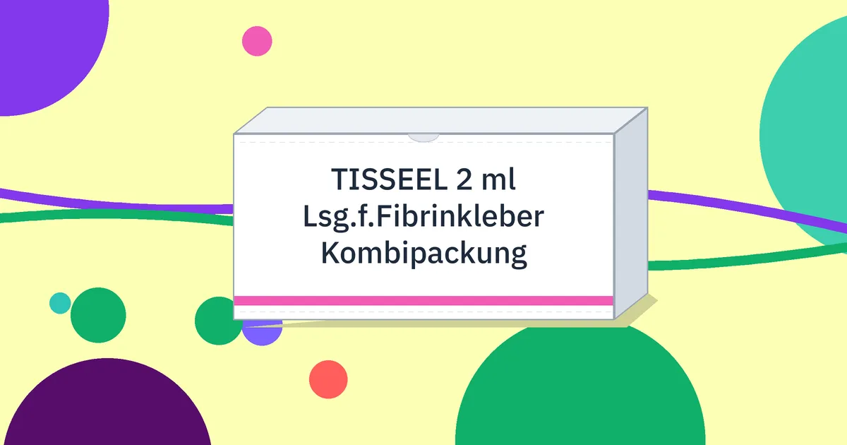 Symbolbild: Packung mit der Aufschrift TISSEEL 2 ml Lsg.f.Fibrinkleber Kombipackung (PZN 10739812) – Verfügbarkeit und Bezug in Apotheken in Frankfurt am Main