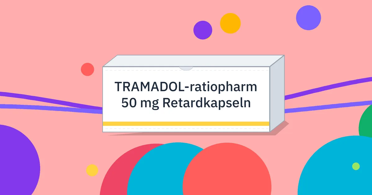 Symbolbild: Packung mit der Aufschrift TRAMADOL-ratiopharm 50 mg Retardkapseln (PZN 03931667) – Verfügbarkeit und Bezug in Apotheken in Frankfurt am Main