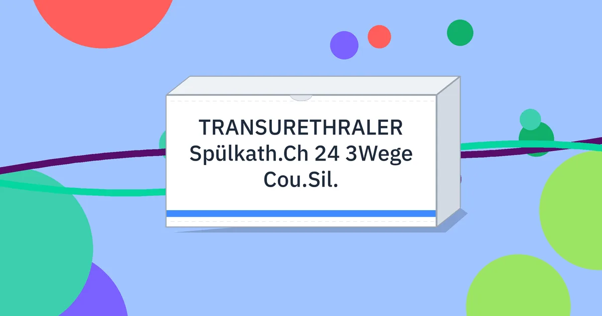 Symbolbild: Packung mit der Aufschrift TRANSURETHRALER Spülkath.Ch 24 3Wege Cou.Sil. (PZN 04506707) – Verfügbarkeit und Bezug in Apotheken in Frankfurt am Main