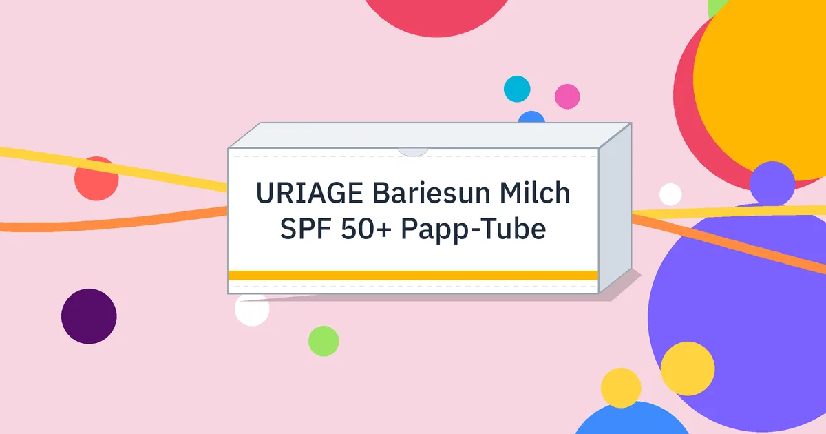 Symbolbild: Packung mit der Aufschrift URIAGE Bariesun Milch SPF 50+ Papp-Tube (PZN 17977957) – Verfügbarkeit und Bezug in Apotheken in Frankfurt am Main